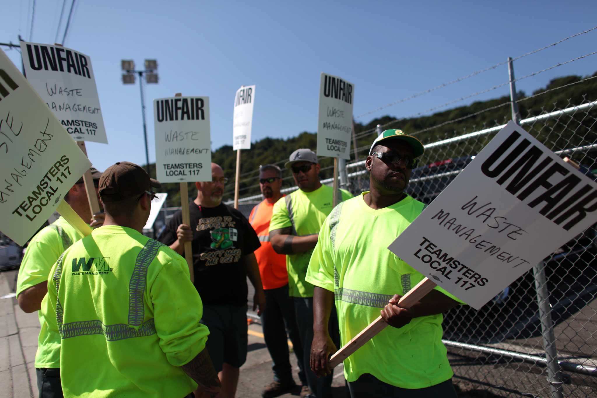 Waste Management drivers go on strike