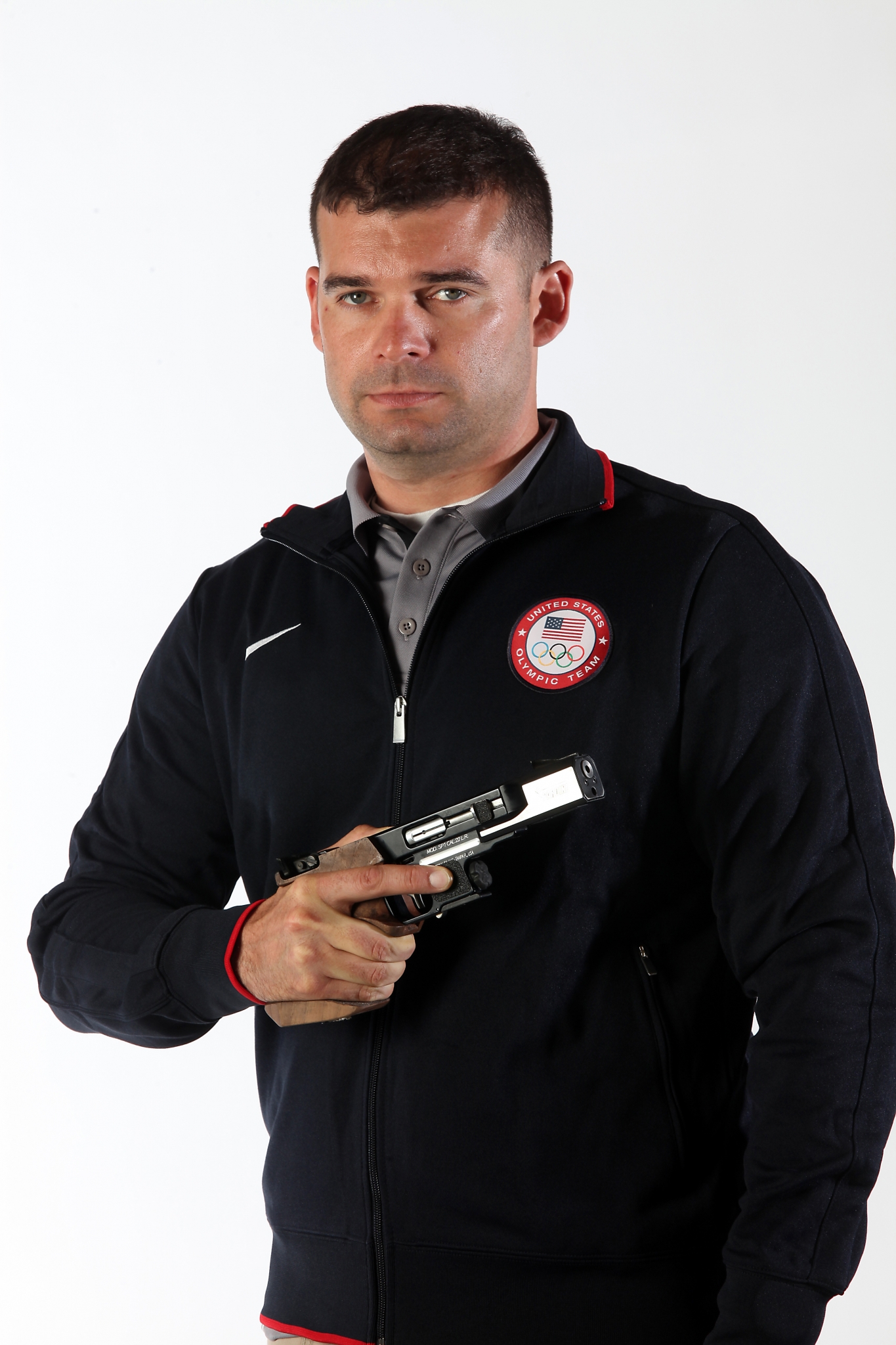 Olympic sharpshooter's sights trained on medal stand