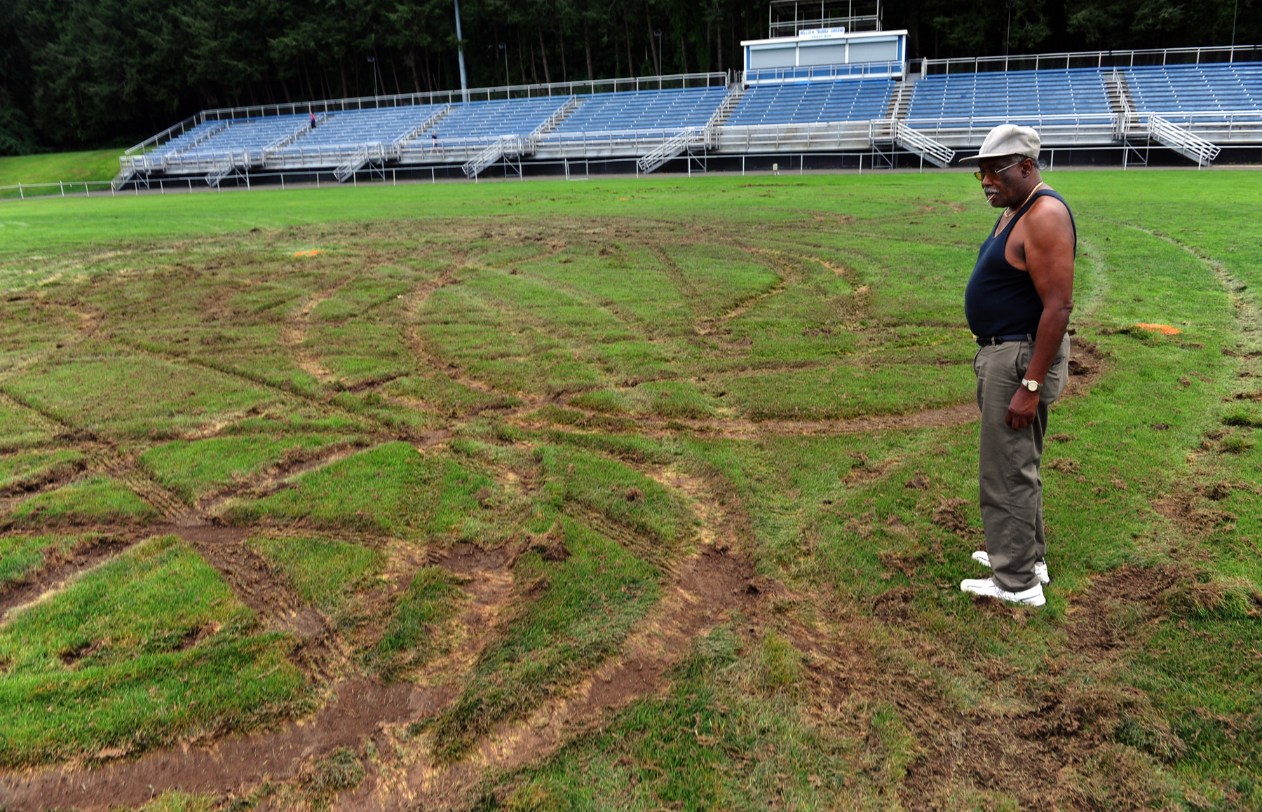 Nolan Field torn up by ATV