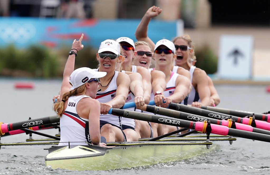 Women's eight rowing shell picks up gold