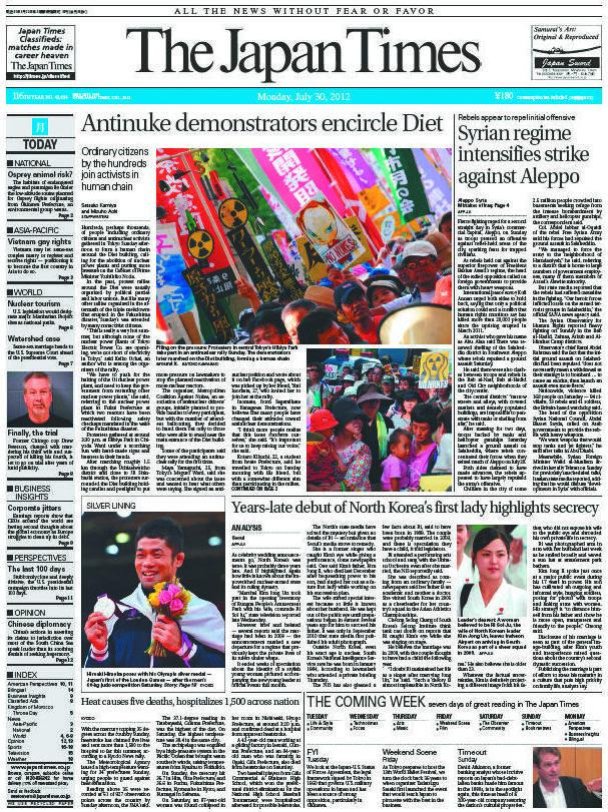 Front Pages from Around the Globe