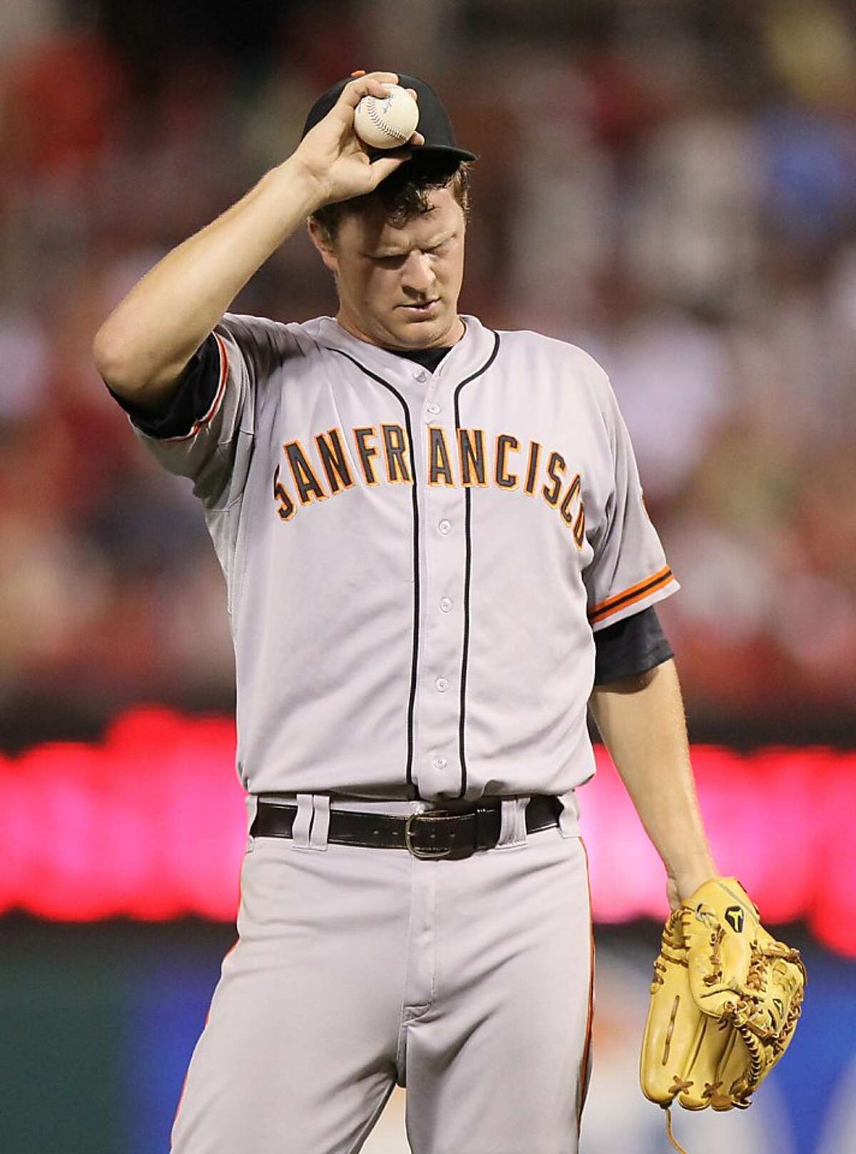 Giants' offense and Cain have off night