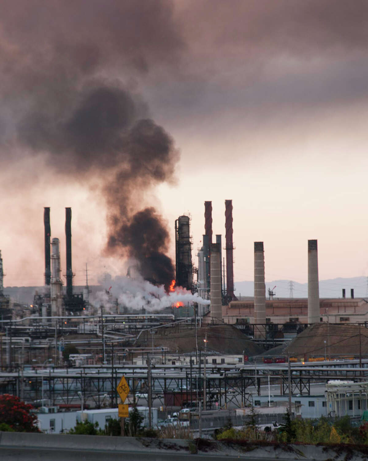 Chevron fire ignited by idling rig?