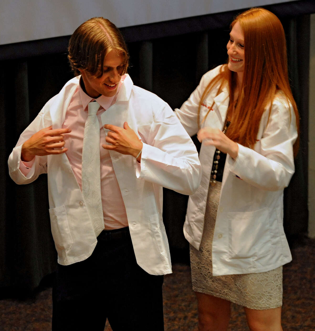 Medical students receive their white coats