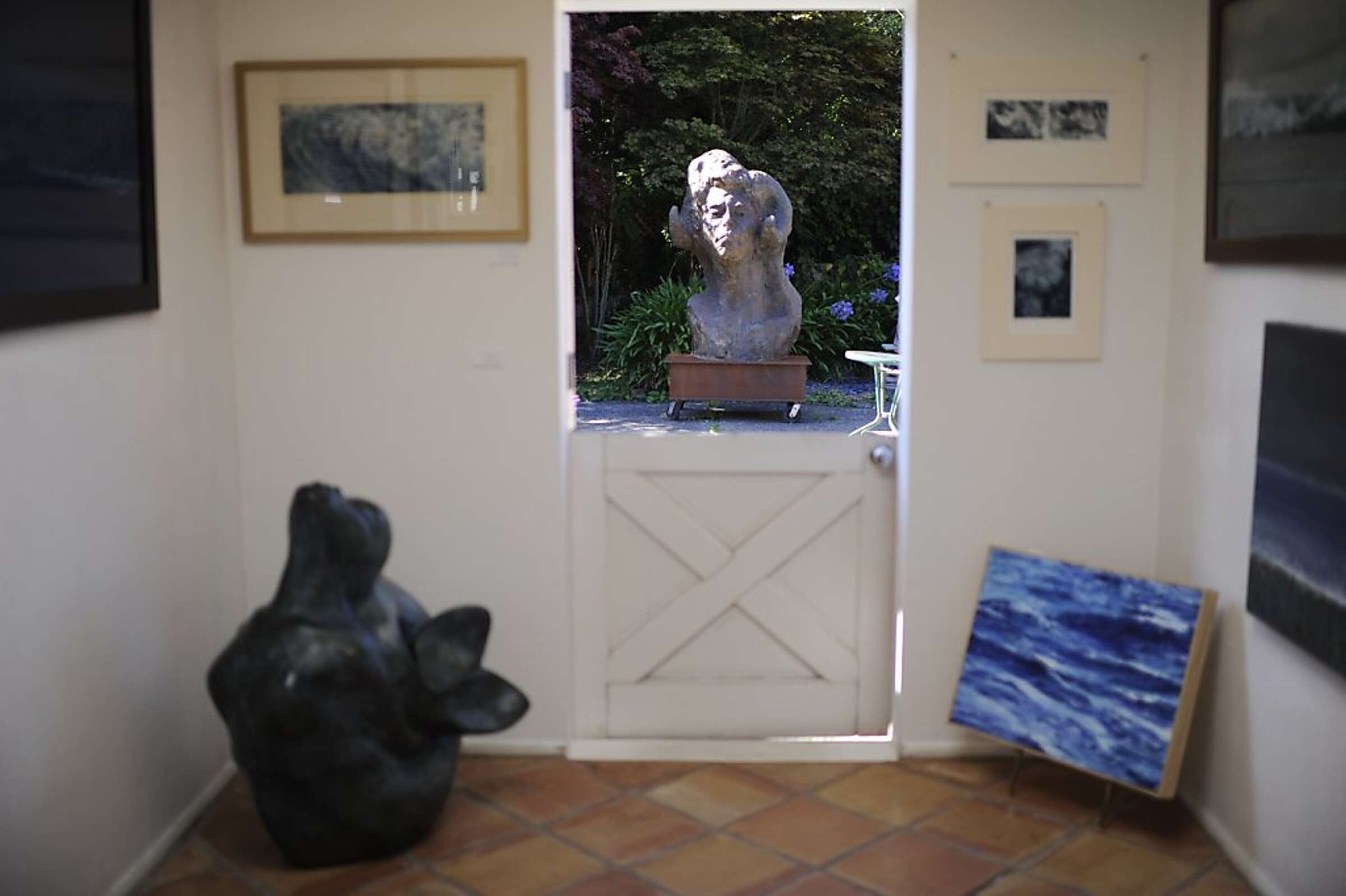 Tess Felix makes portraits from beach debris