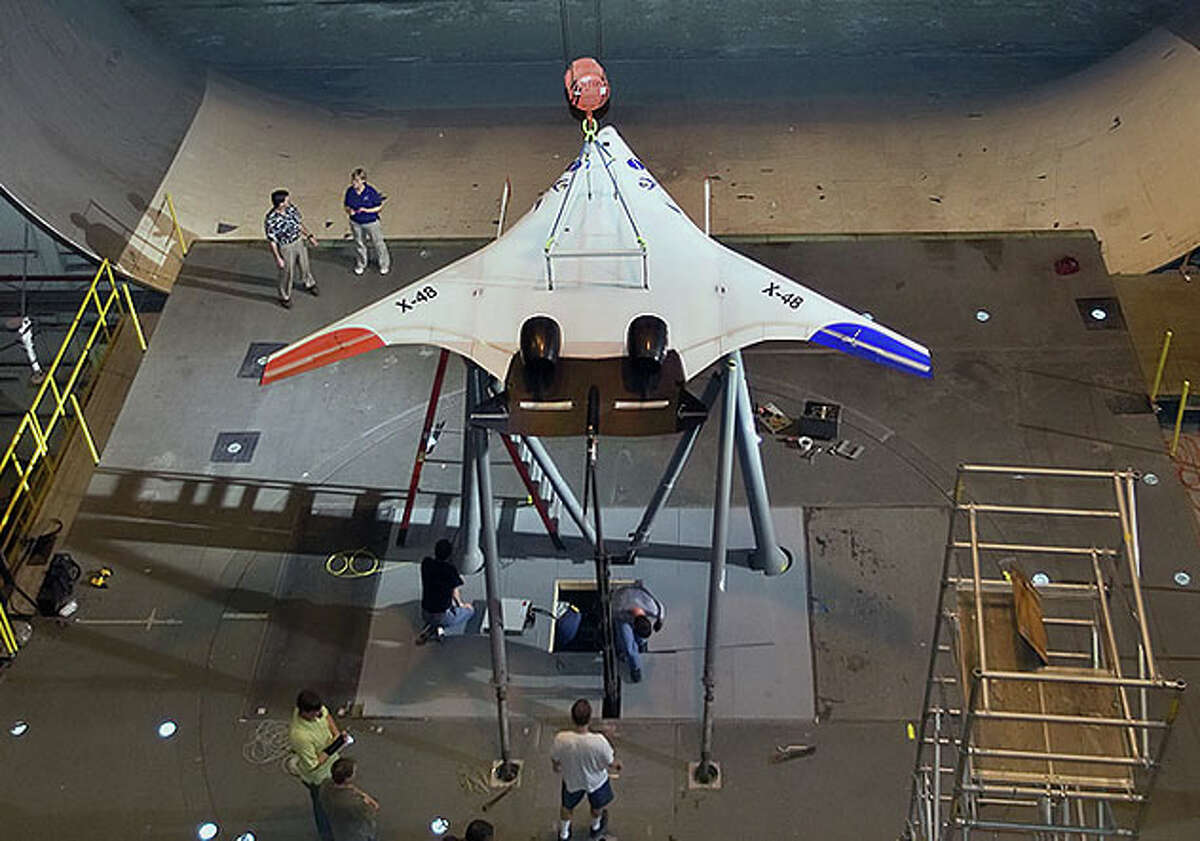 NASA flies futuristic Boeing airplane design