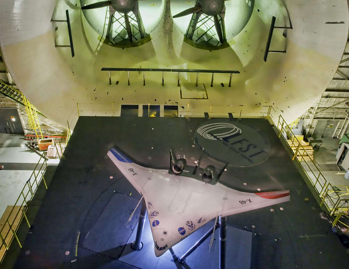 NASA flies futuristic Boeing airplane design