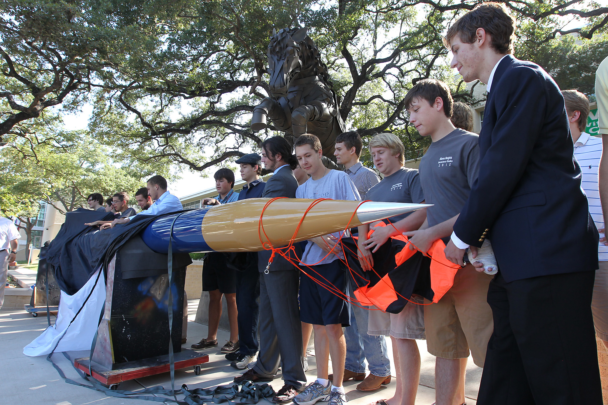 Successful rocket launch a blast for students