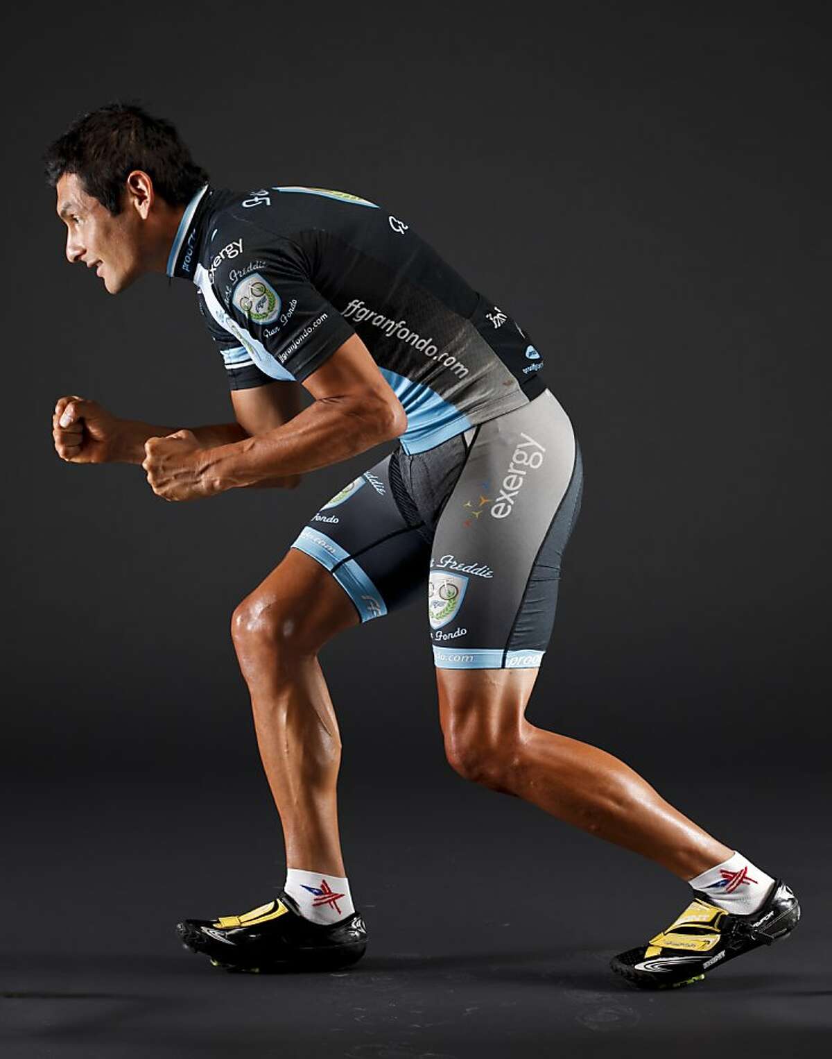 Bike riders have legs of steel
