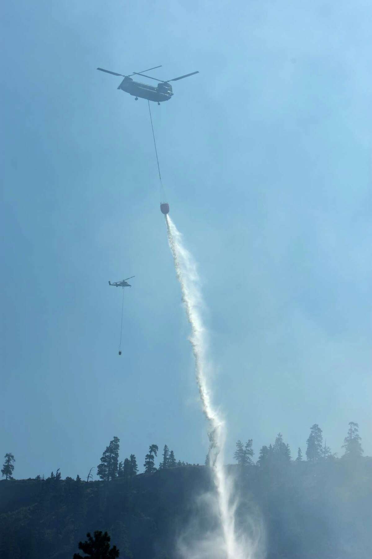 Taylor Bridge Fire burns near Cle Elum