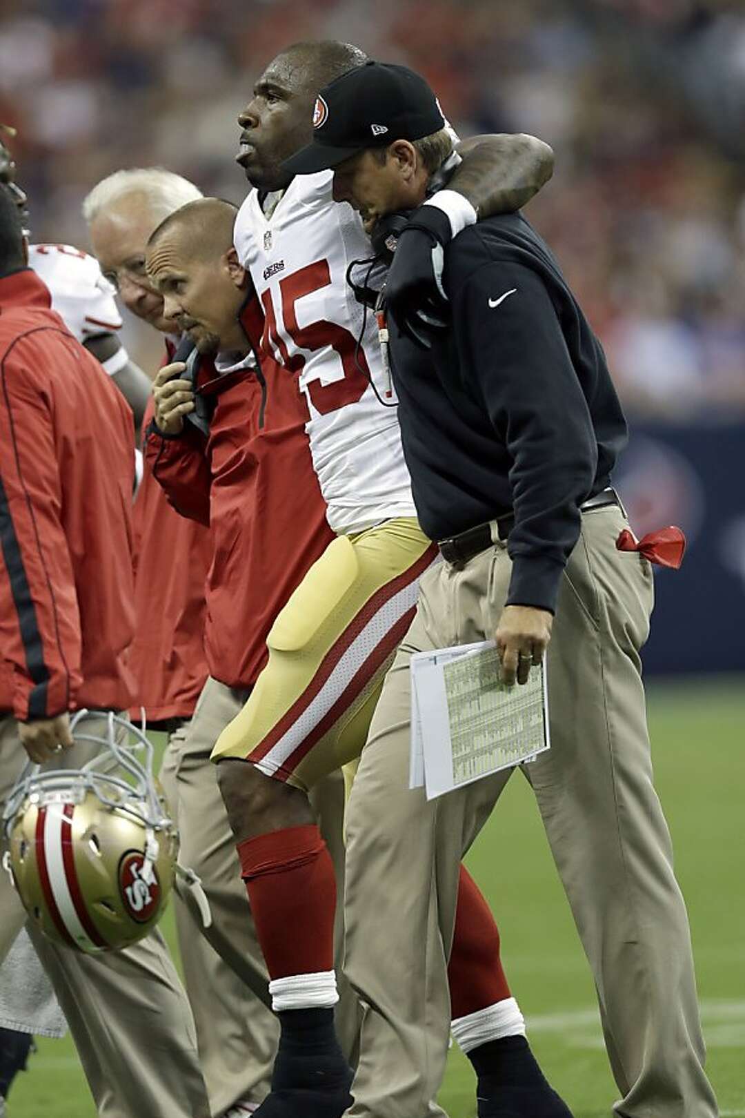 49ers' Jacobs has no major knee damage
