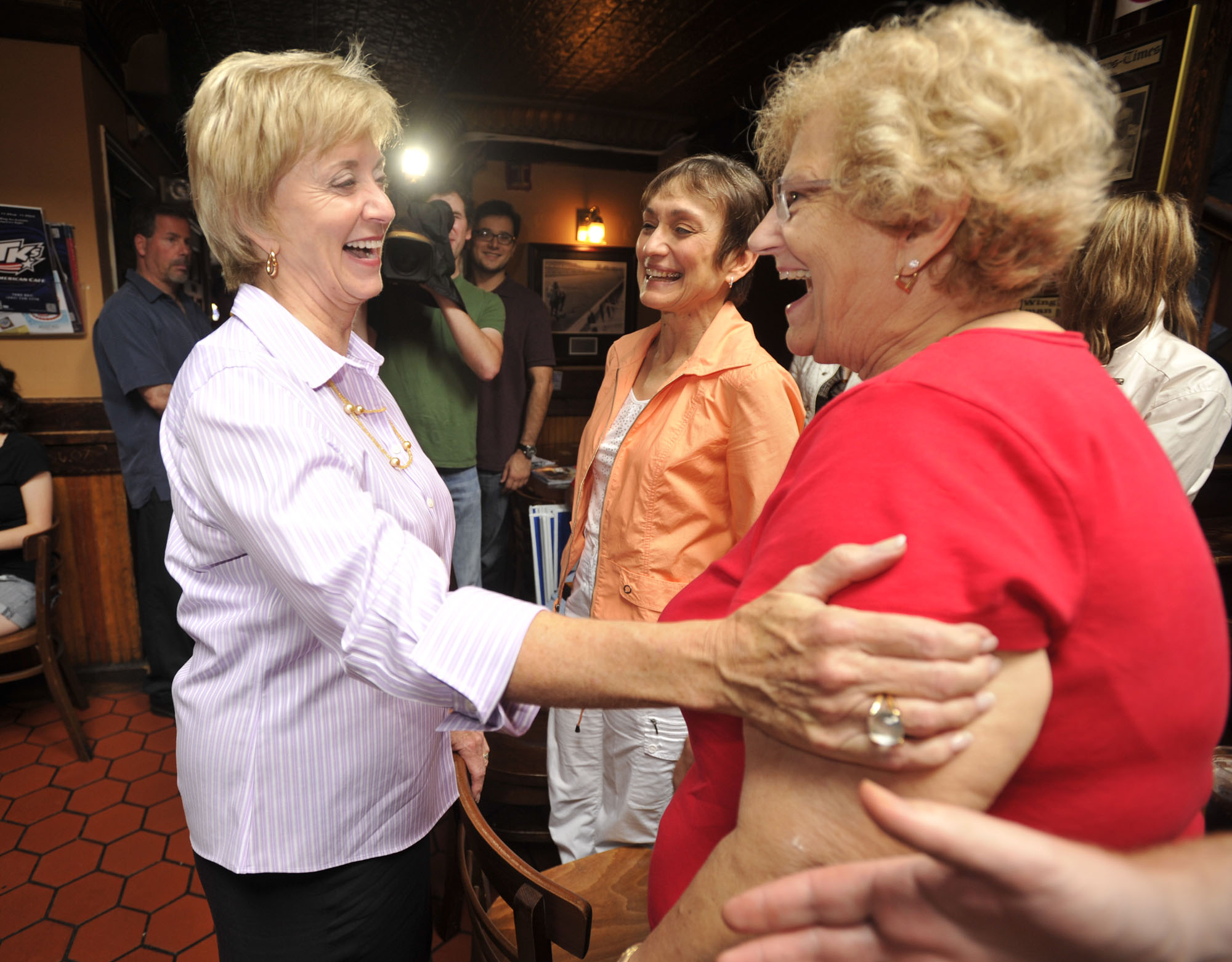 McMahon's celebrity precedes her on campaign trail