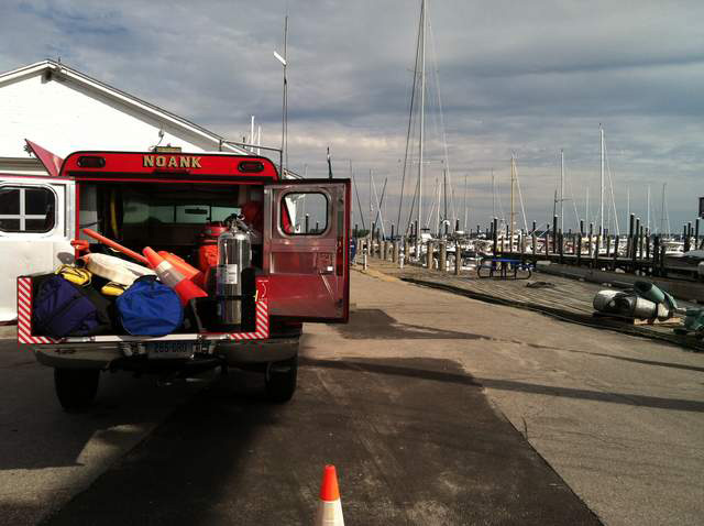 Woman's body found in sunken boat