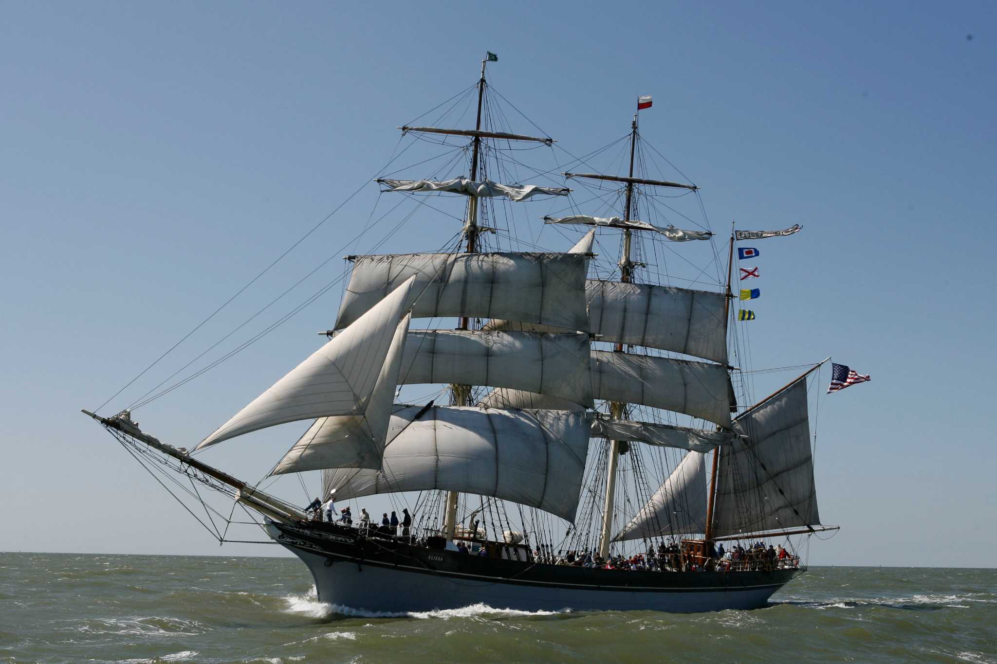 Historic Texas ship the Elissa returns to Galveston waters for ...