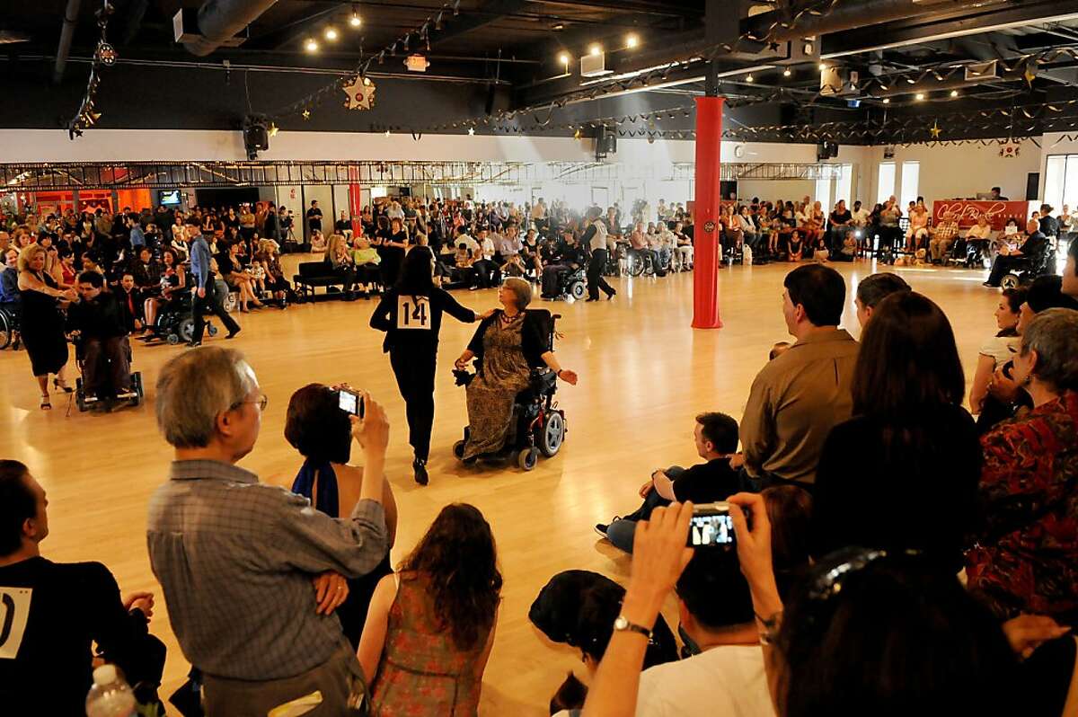 These competitors are dancing on wheels