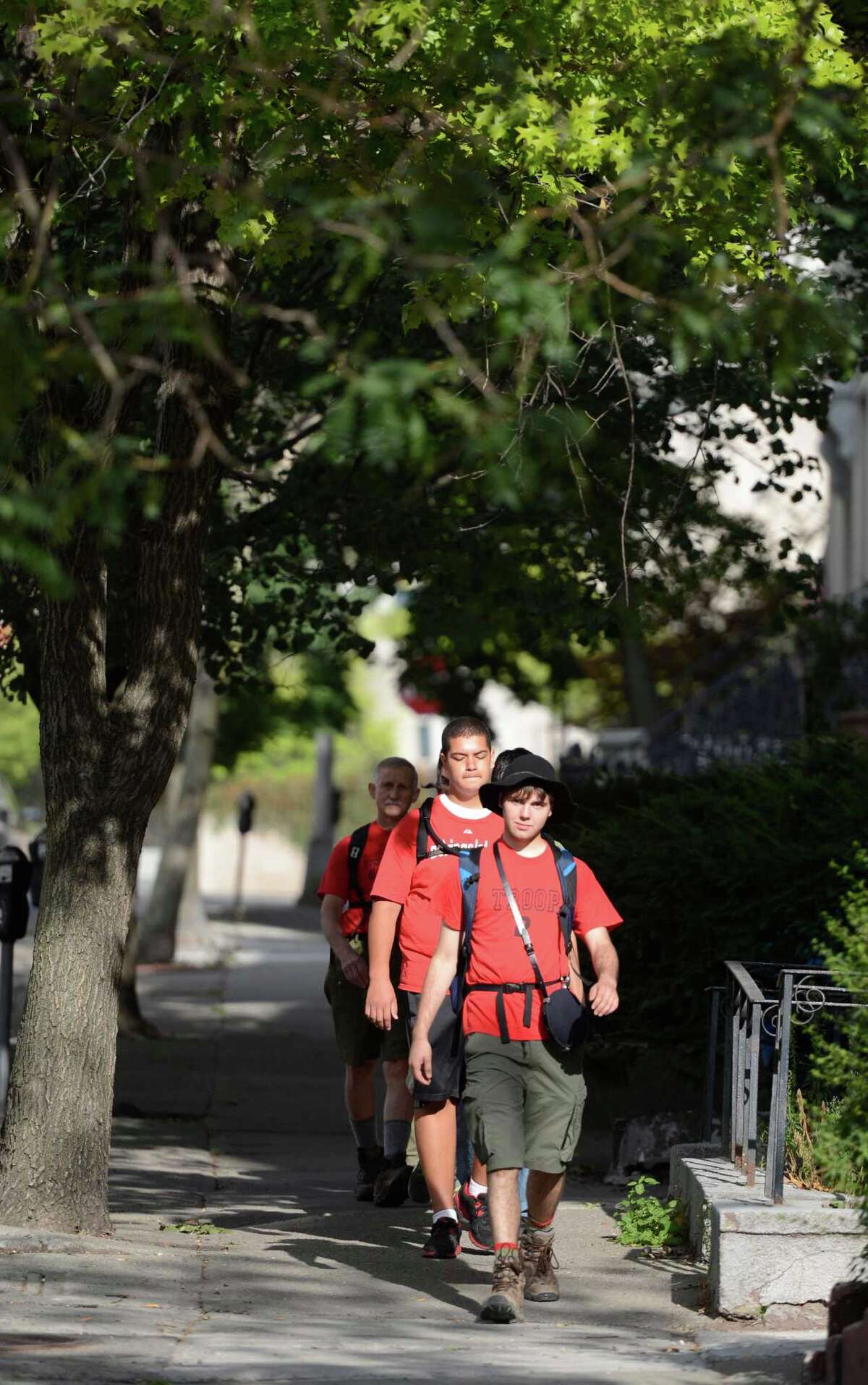 Scouts hike to attract recruits