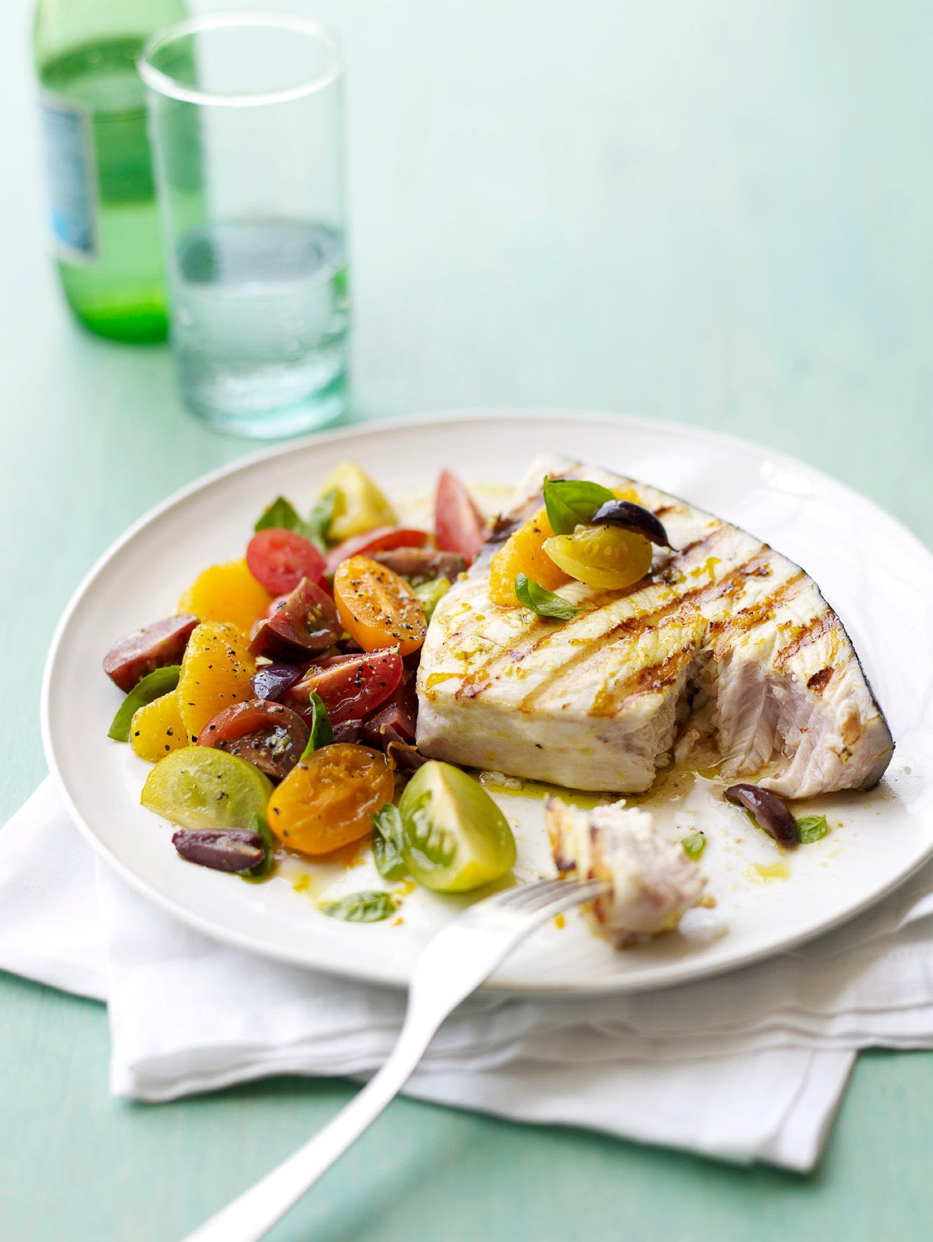 Swordfish Steaks with Tomato-Orange Salsa
