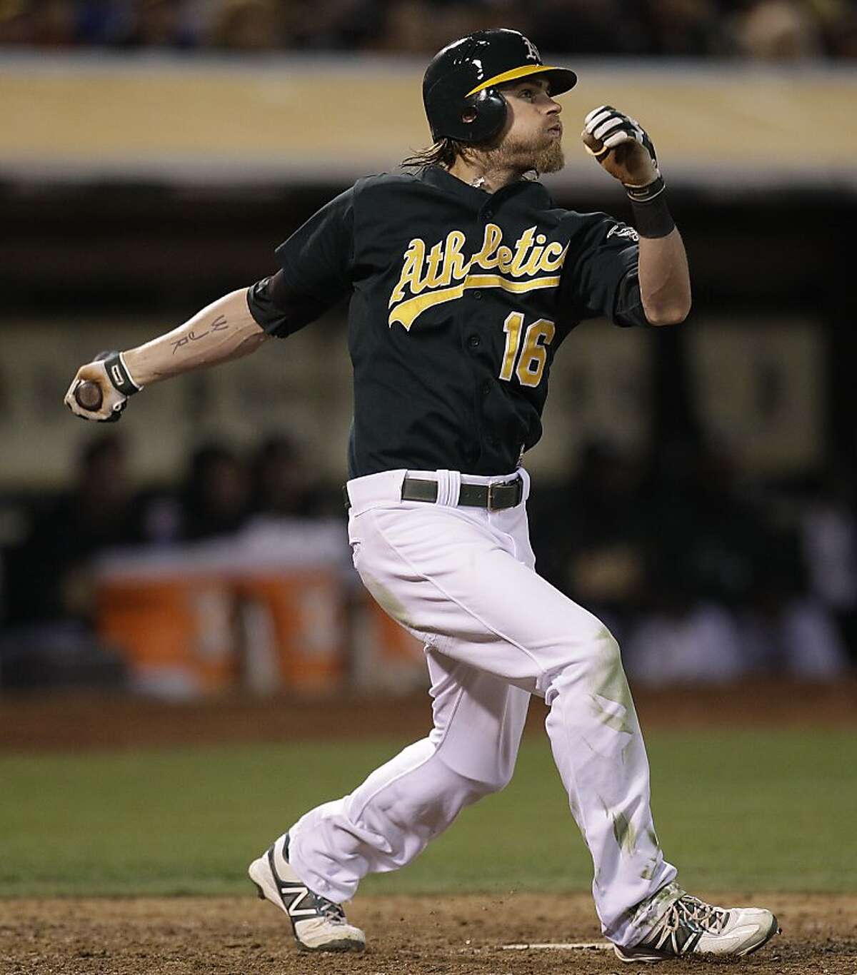 A's pound on Red Sox, pennant race door