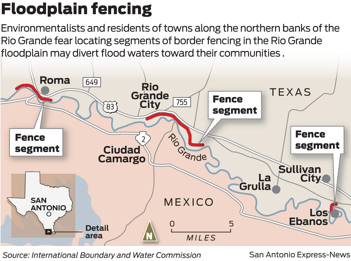 Border fence plan provokes flooding fears