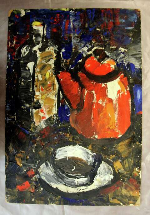 Portrait of family feud over artwork