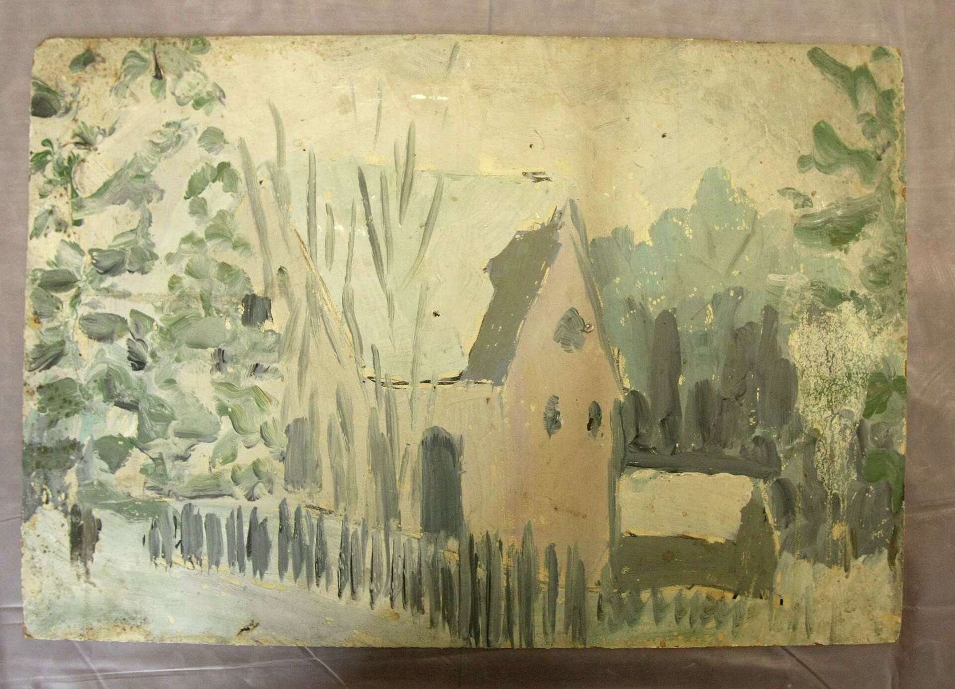 Portrait of family feud over artwork