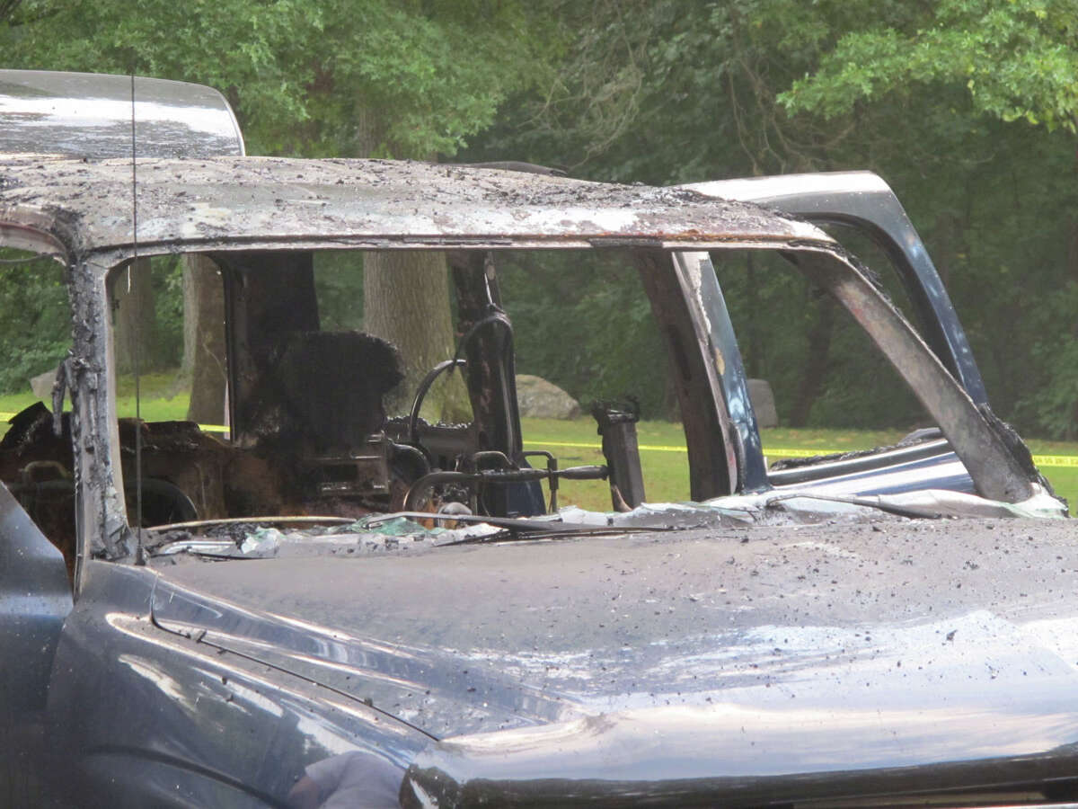 Man seriously burned in car fire