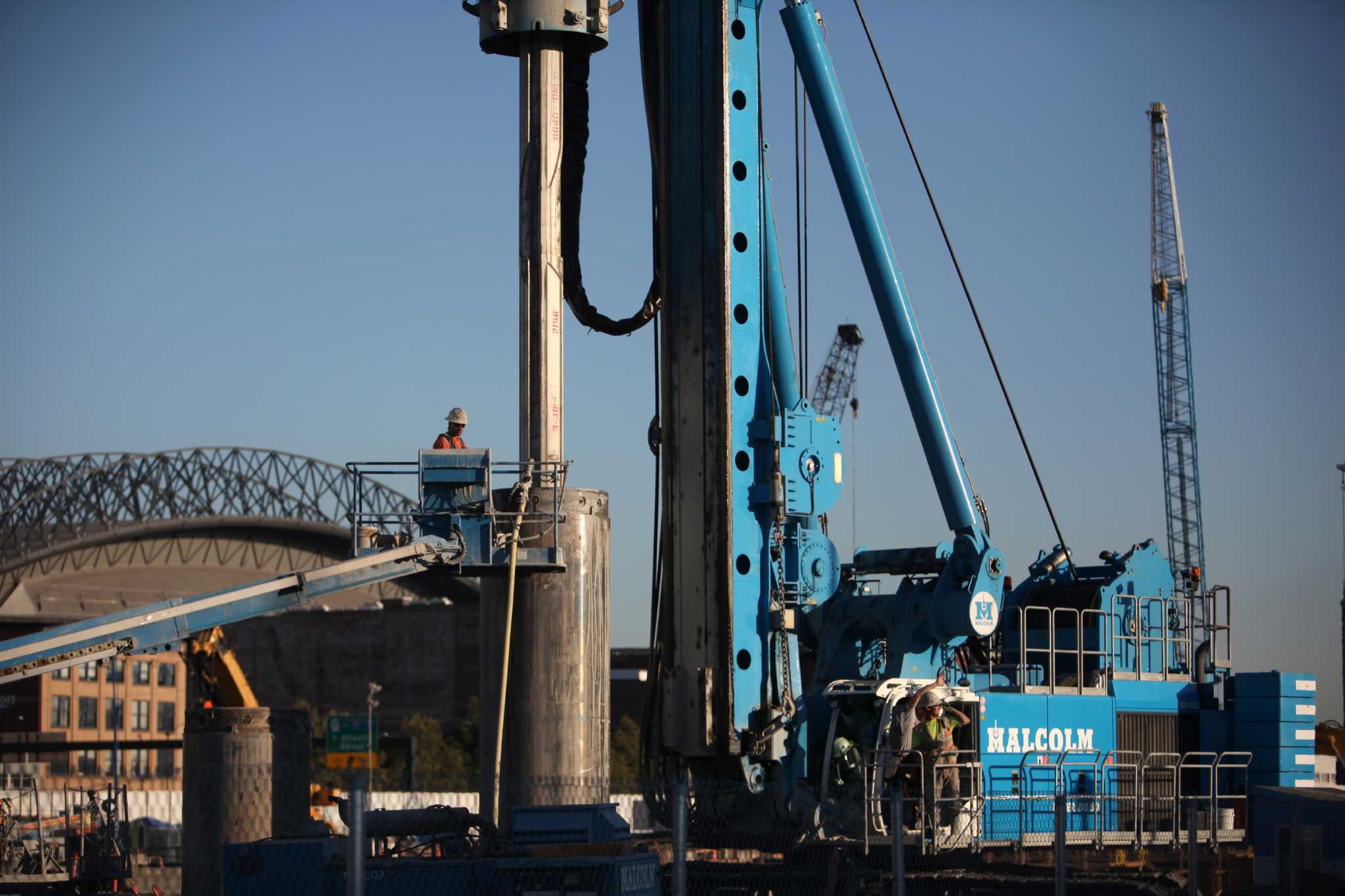 Tour of Viaduct replacement tunnel site, TBM pics
