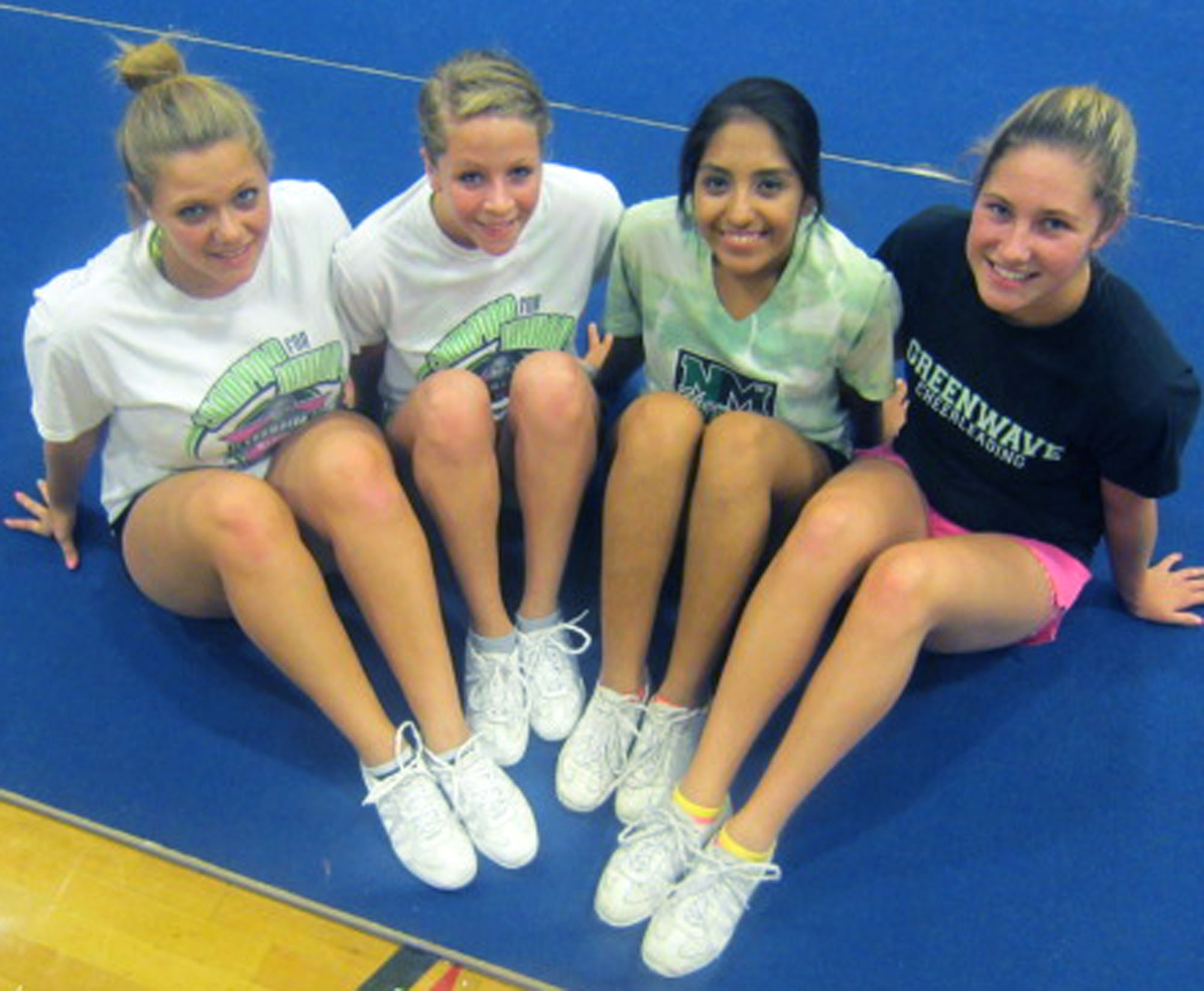 Green Wave cheerleading