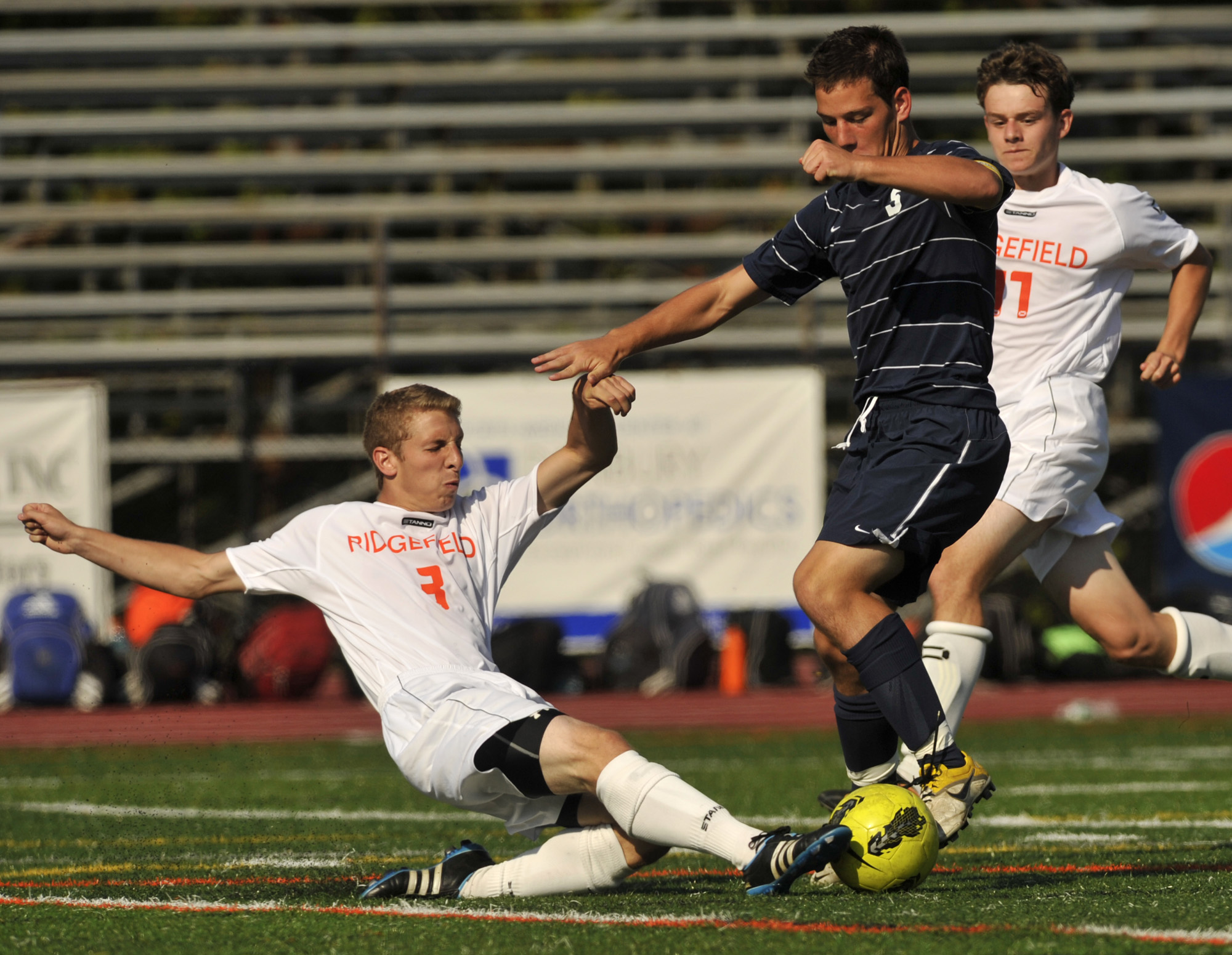 Staples boys soccer lets lead slip away in loss to Ridgefield