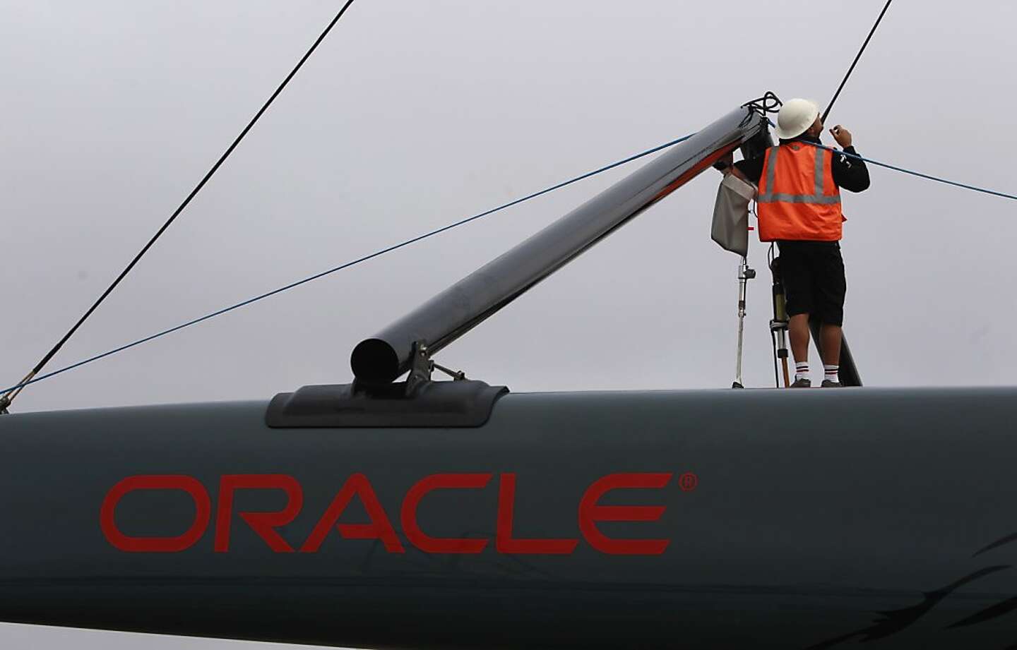 Oracle Racing readies America's Cup boat