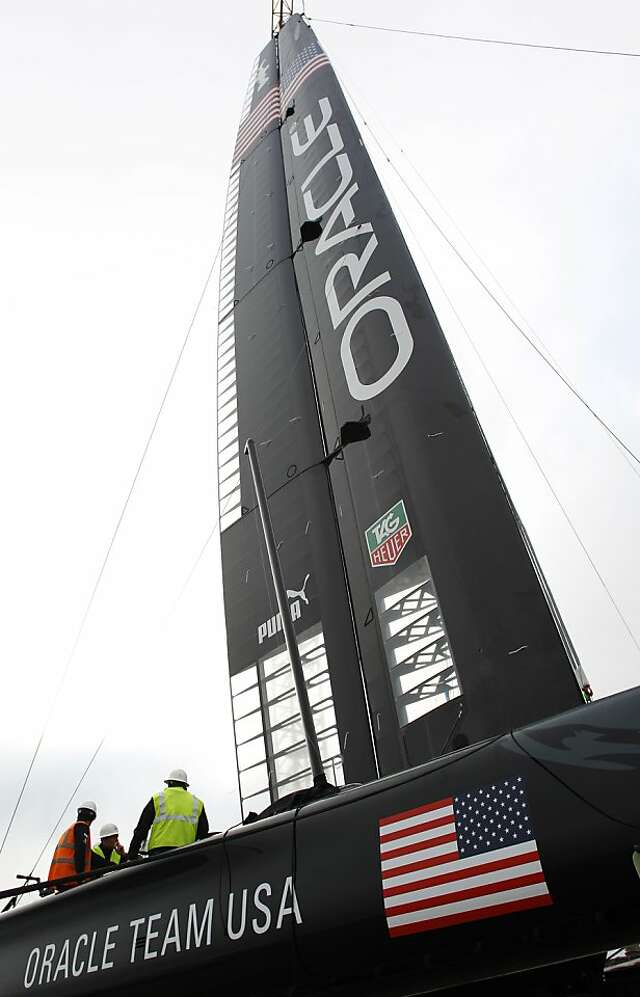 Oracle Racing readies America's Cup boat