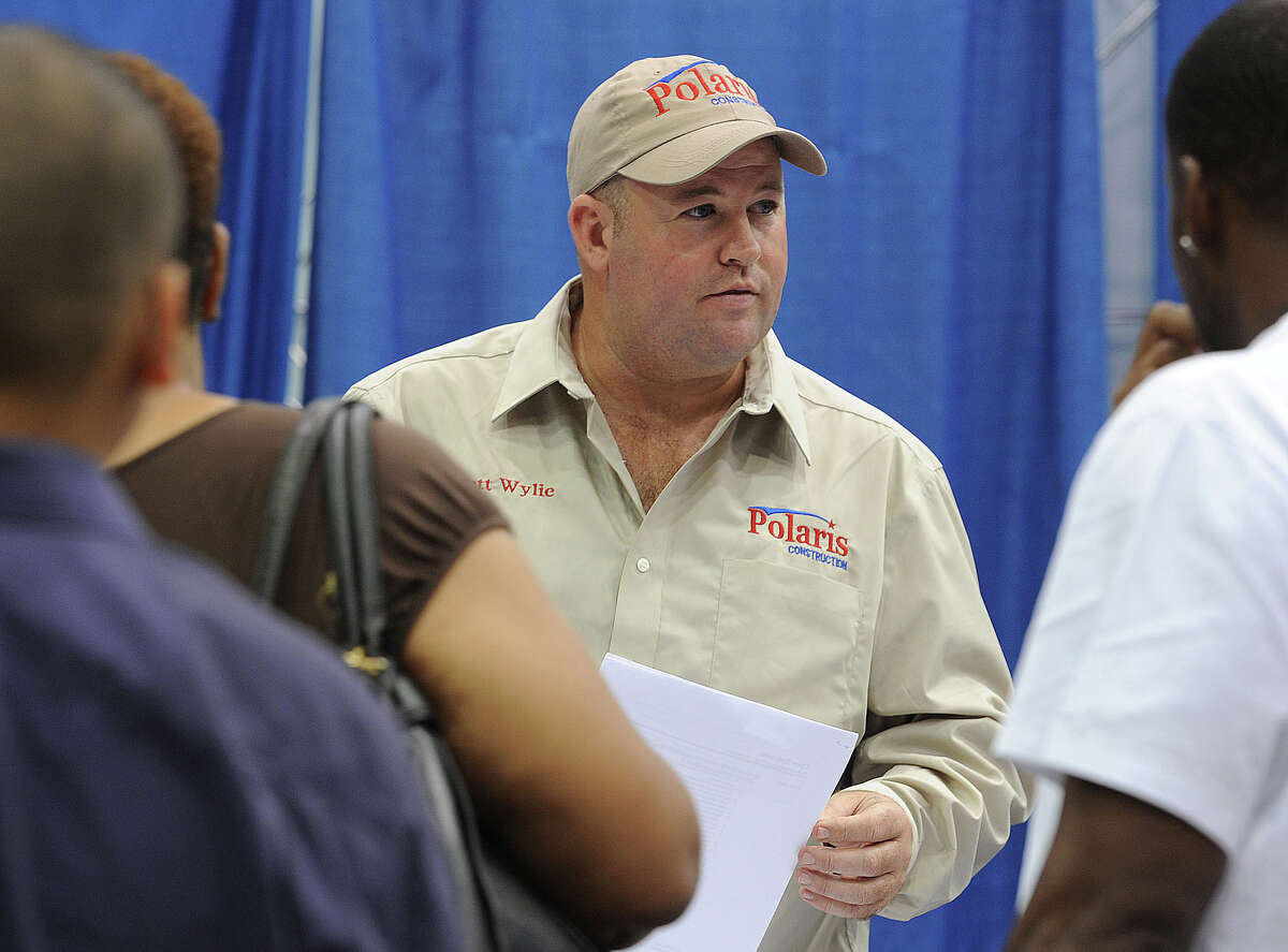 Job seekers flood career fair