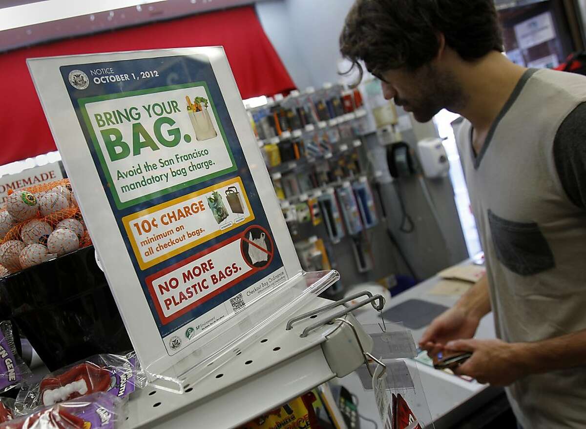 New SF checkout bag law takes effect Oct. 1
