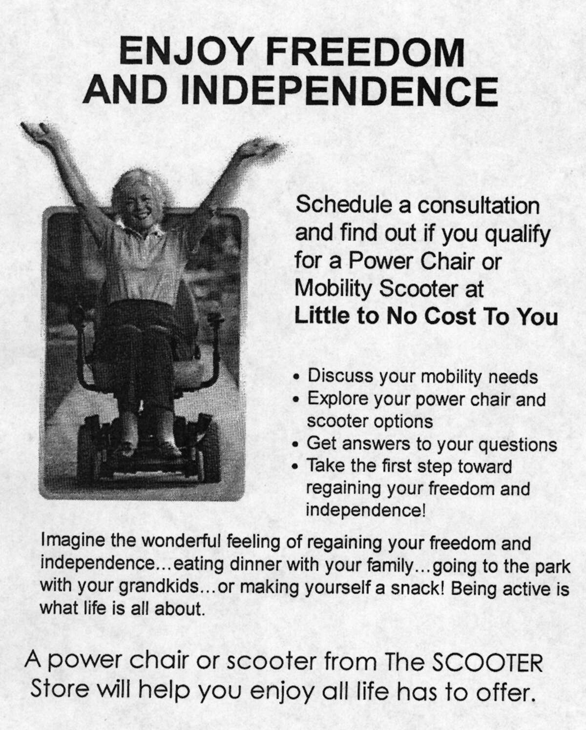 Scooter Store at end of road