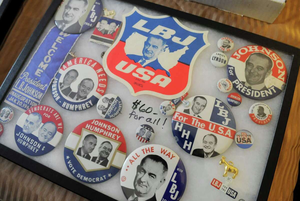 Political memorabilia for looking, buying
