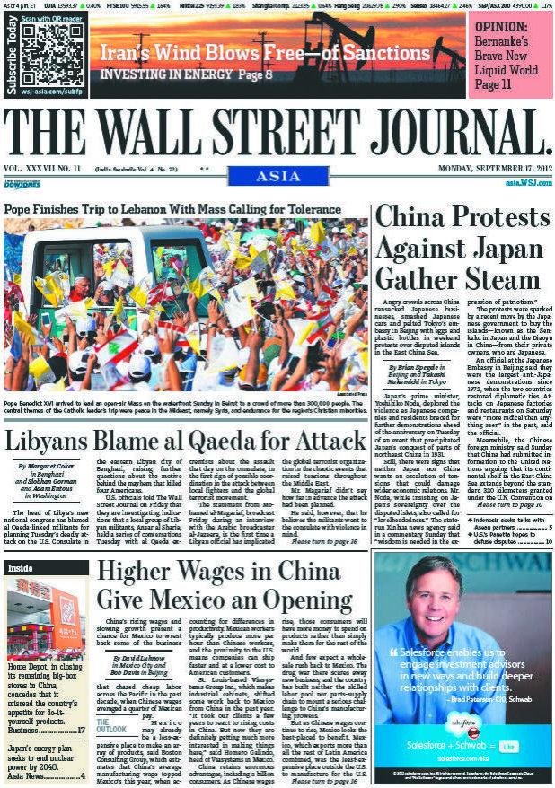 Front Pages from Around the Globe