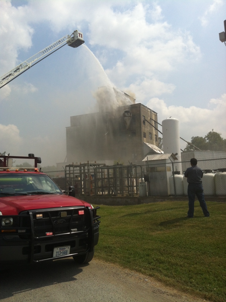 UPDATE: Rice dryer on fire