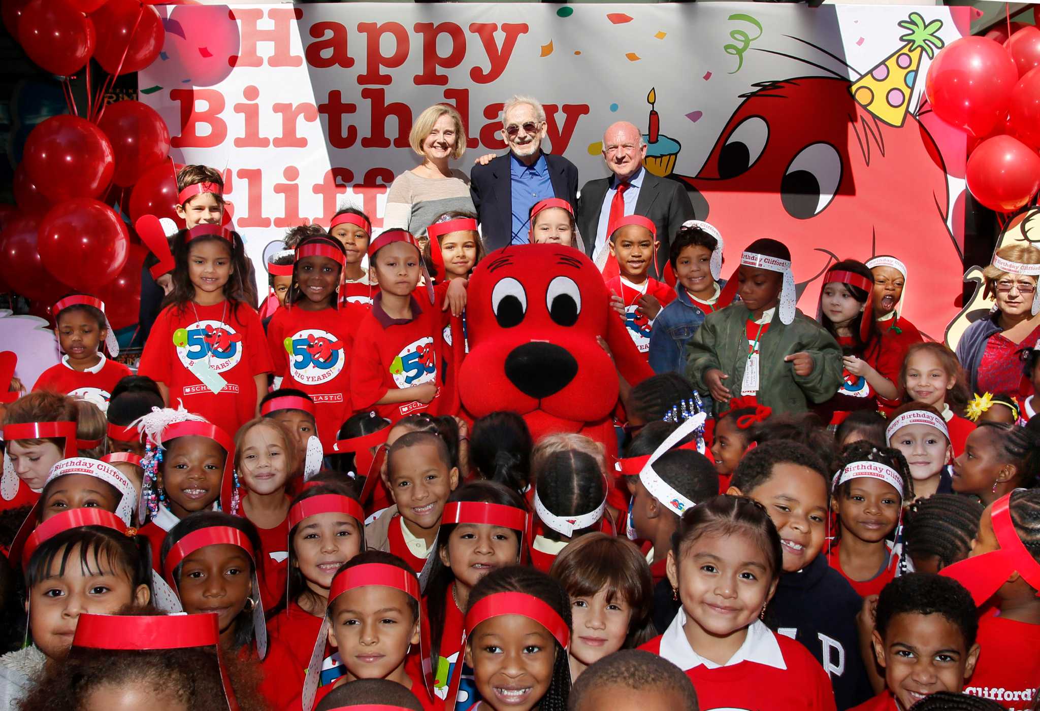 Clifford the Big Red Dog feted on 50th birthday