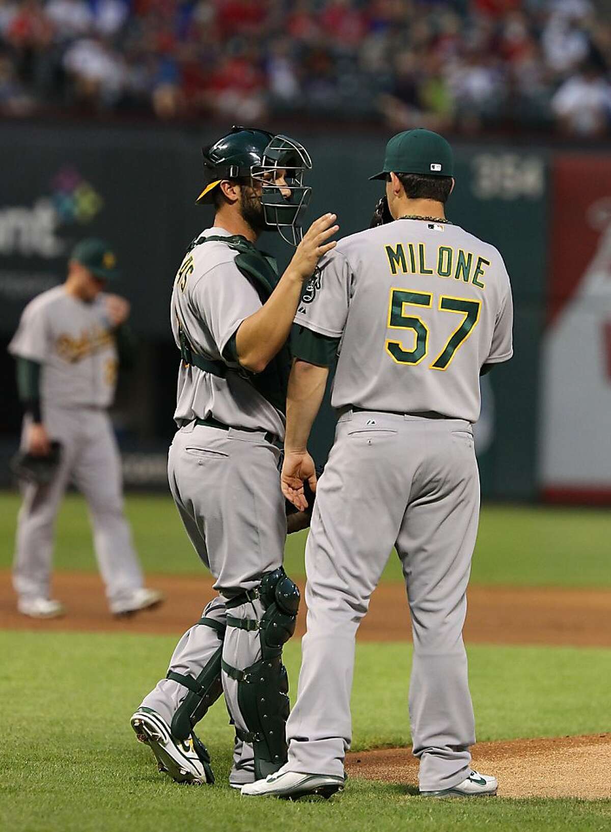 A's win on Kottaras homer in 10th