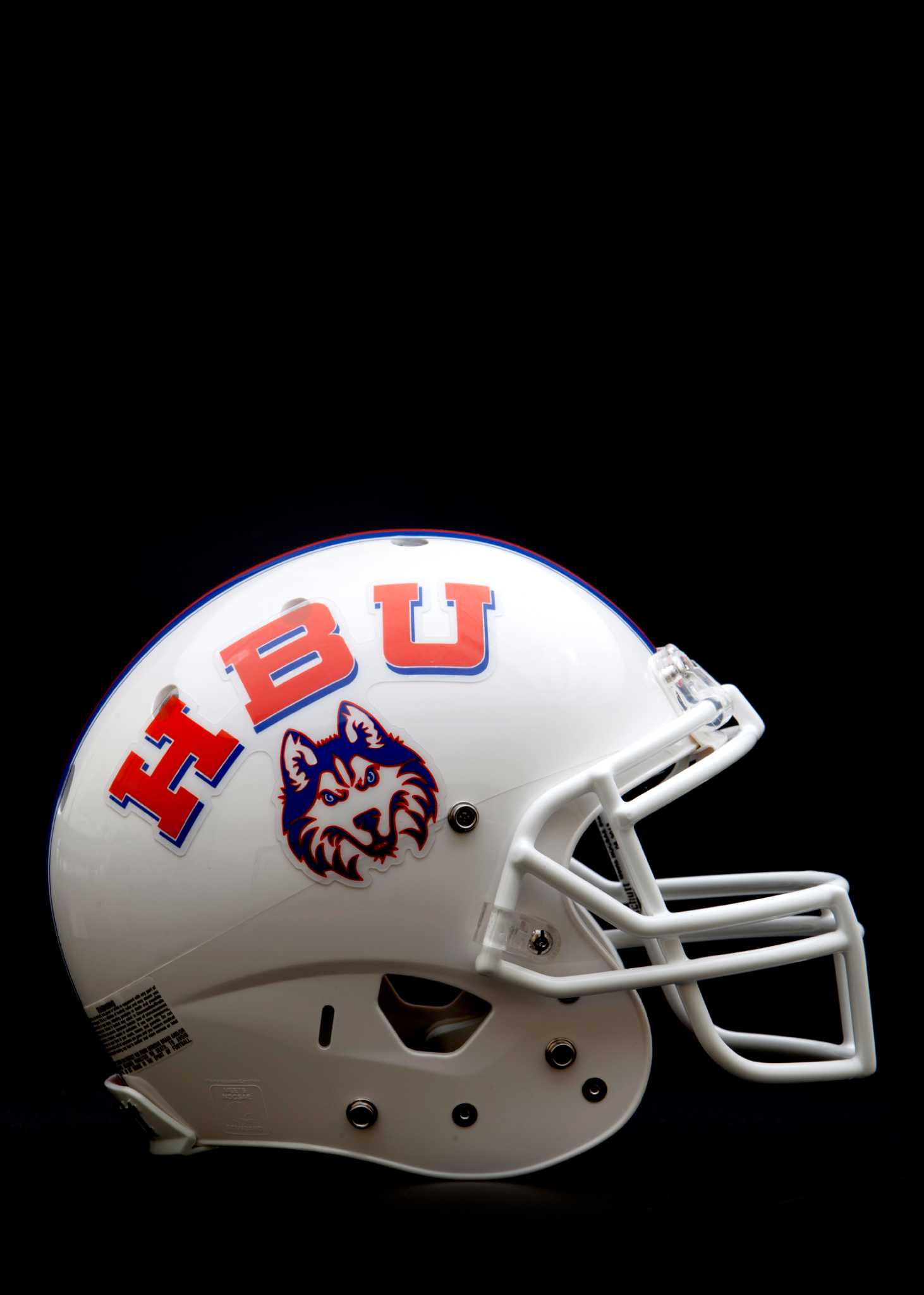 HBU puts football helmets on display