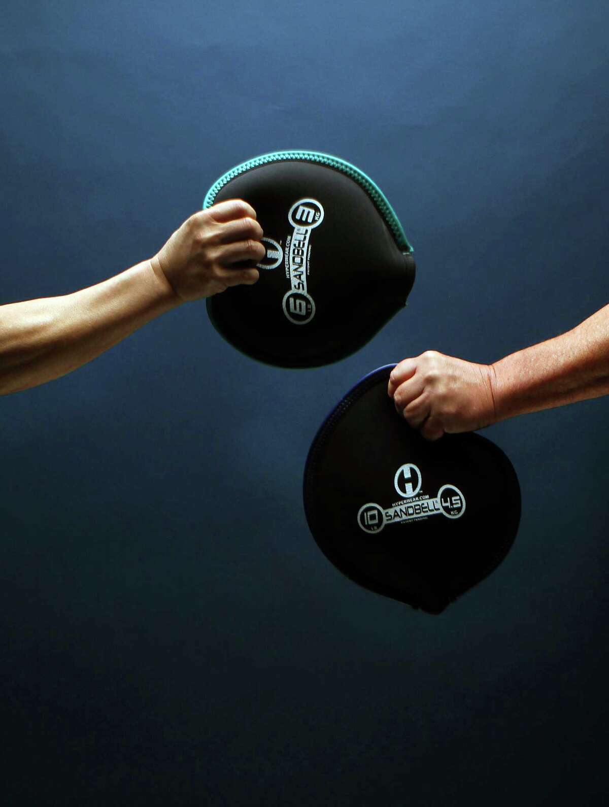 Sandbells work muscles and are gentle on bodies