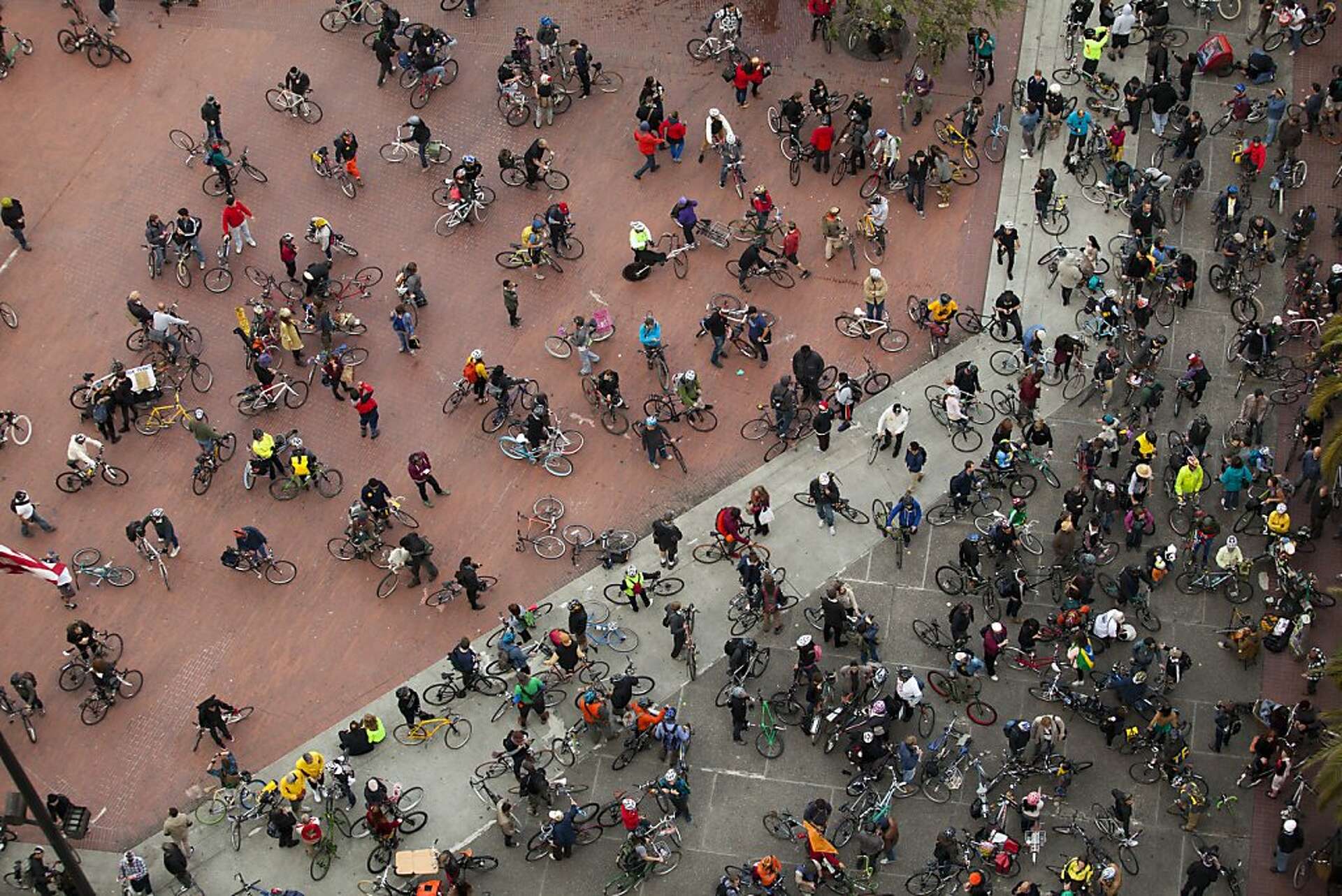 Thousands at Critical Mass 20th birthday
