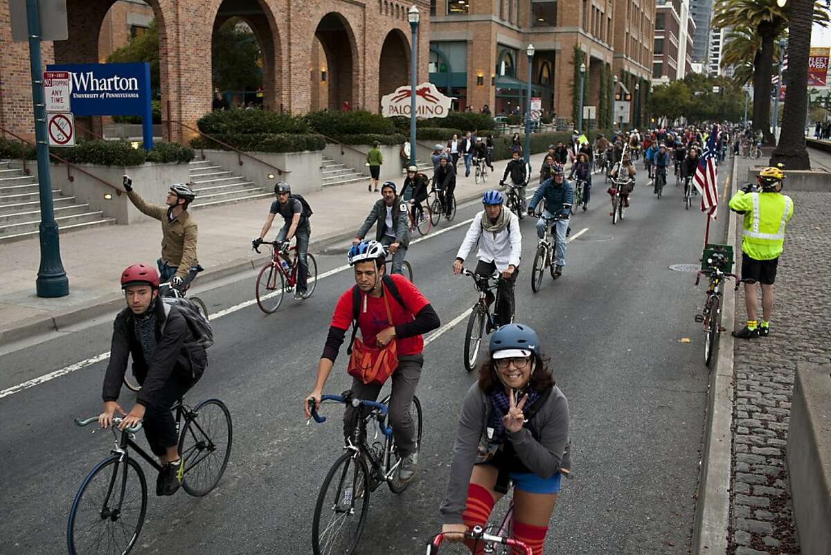 Thousands at Critical Mass 20th birthday