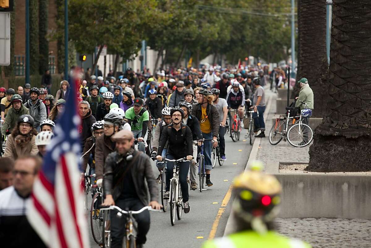 Thousands at Critical Mass 20th birthday