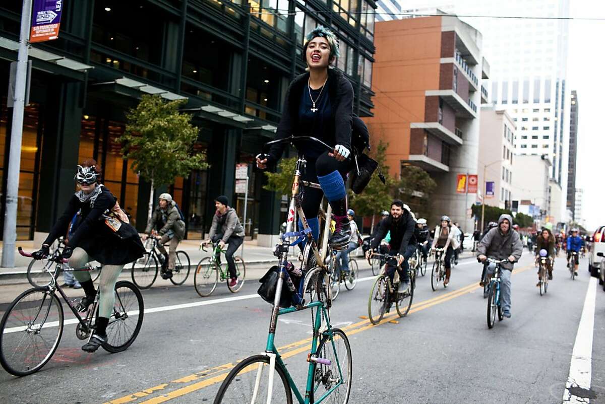 Thousands at Critical Mass 20th birthday