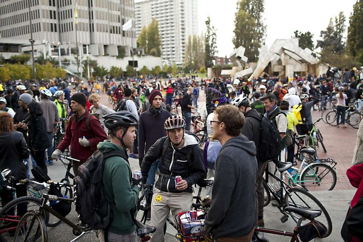 Thousands at Critical Mass 20th birthday