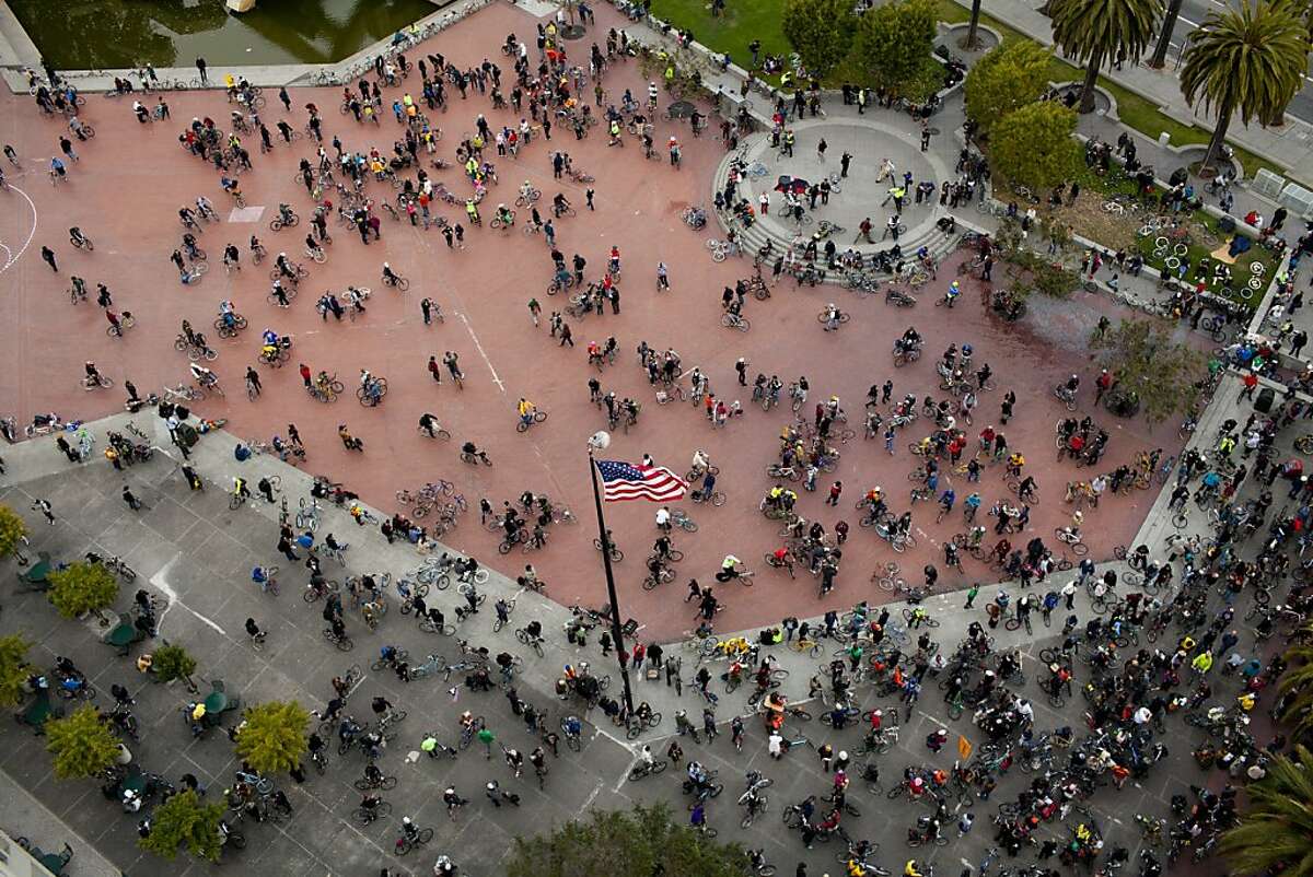 Thousands at Critical Mass 20th birthday