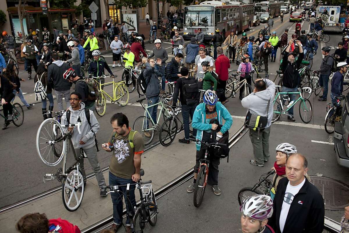 Thousands at Critical Mass 20th birthday
