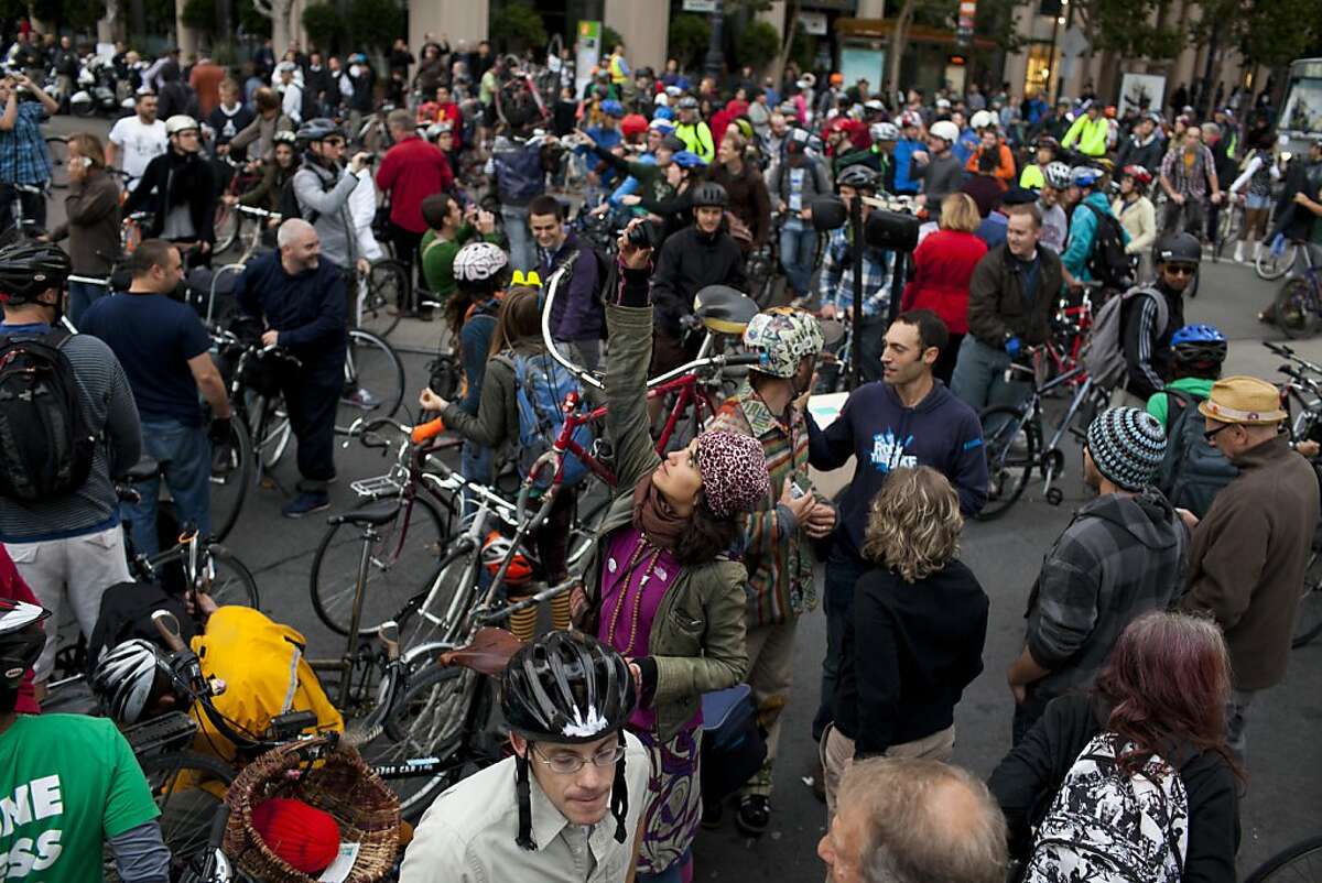 Thousands at Critical Mass 20th birthday