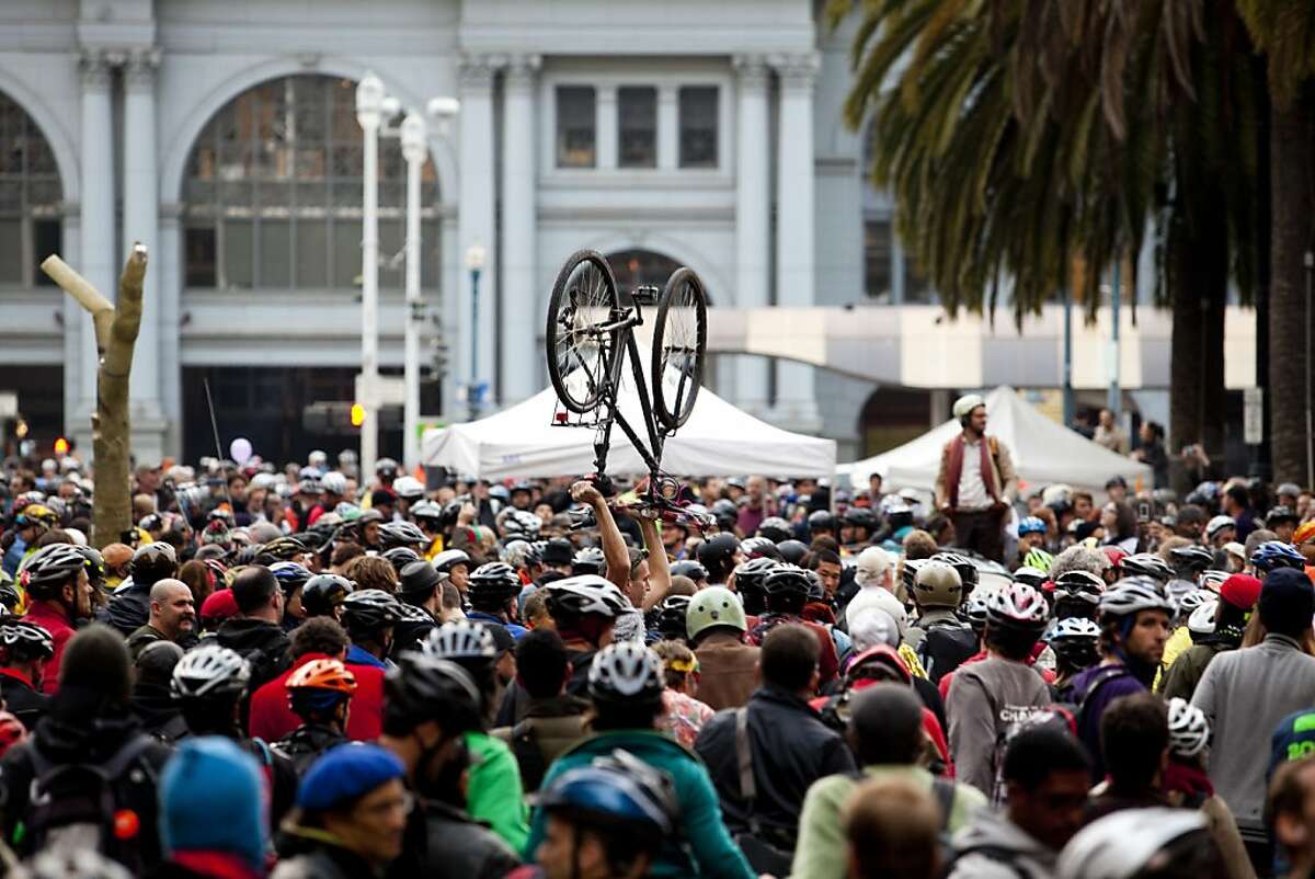 Thousands at Critical Mass 20th birthday